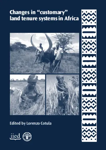 Changes in "Customary" Land Tenure Systems in Africa | IIED ...
