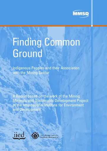 Finding Common Ground: Indigenous peoples and their association with ...